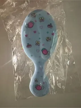 unbranded | Accessories | Kids Hair Brush Light Blue Strawberry Print ...